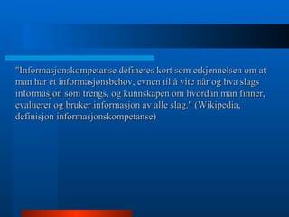 Powerpoint presentasjon | PPT