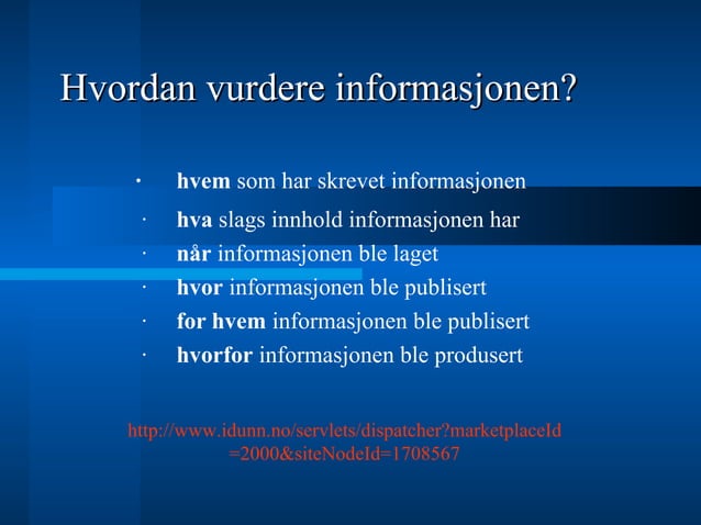 Powerpoint presentasjon | PPT