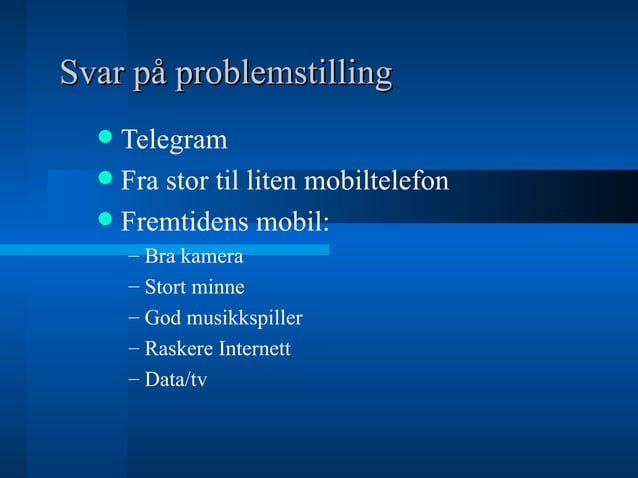 Powerpoint presentasjon | PPT