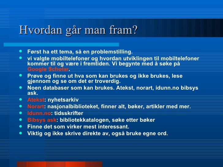 Powerpoint presentasjon