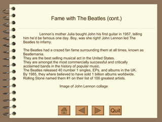 Life of John Lennon | PPT