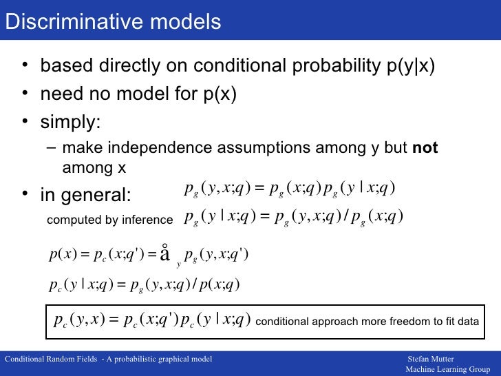 PowerPoint Presentation - Conditional Random Fields - A ...