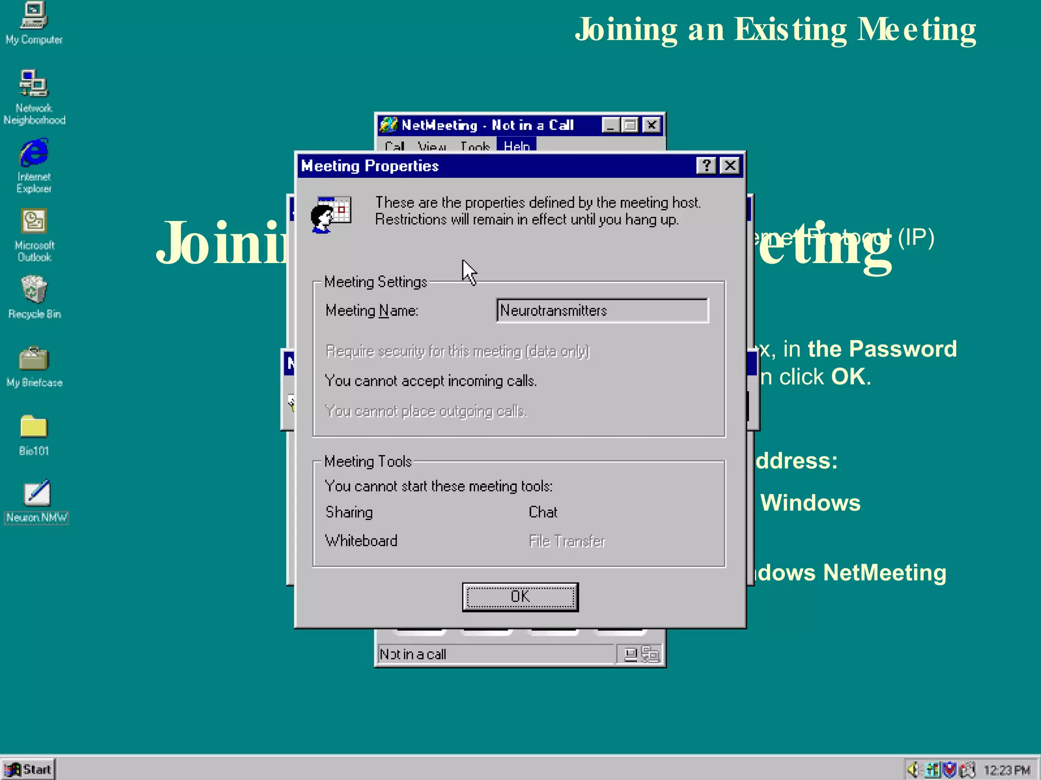 PowerPoint Presentation NetMeeting 3.X and Messenger | PPT