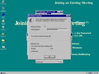 PowerPoint Presentation NetMeeting 3.X and Messenger | PPT