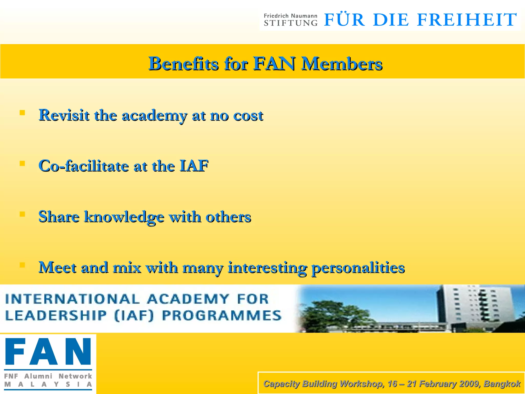 FNF Alumni Network (FAN) Malaysia | PPT