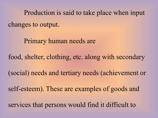 The Nature of Production | PPTX