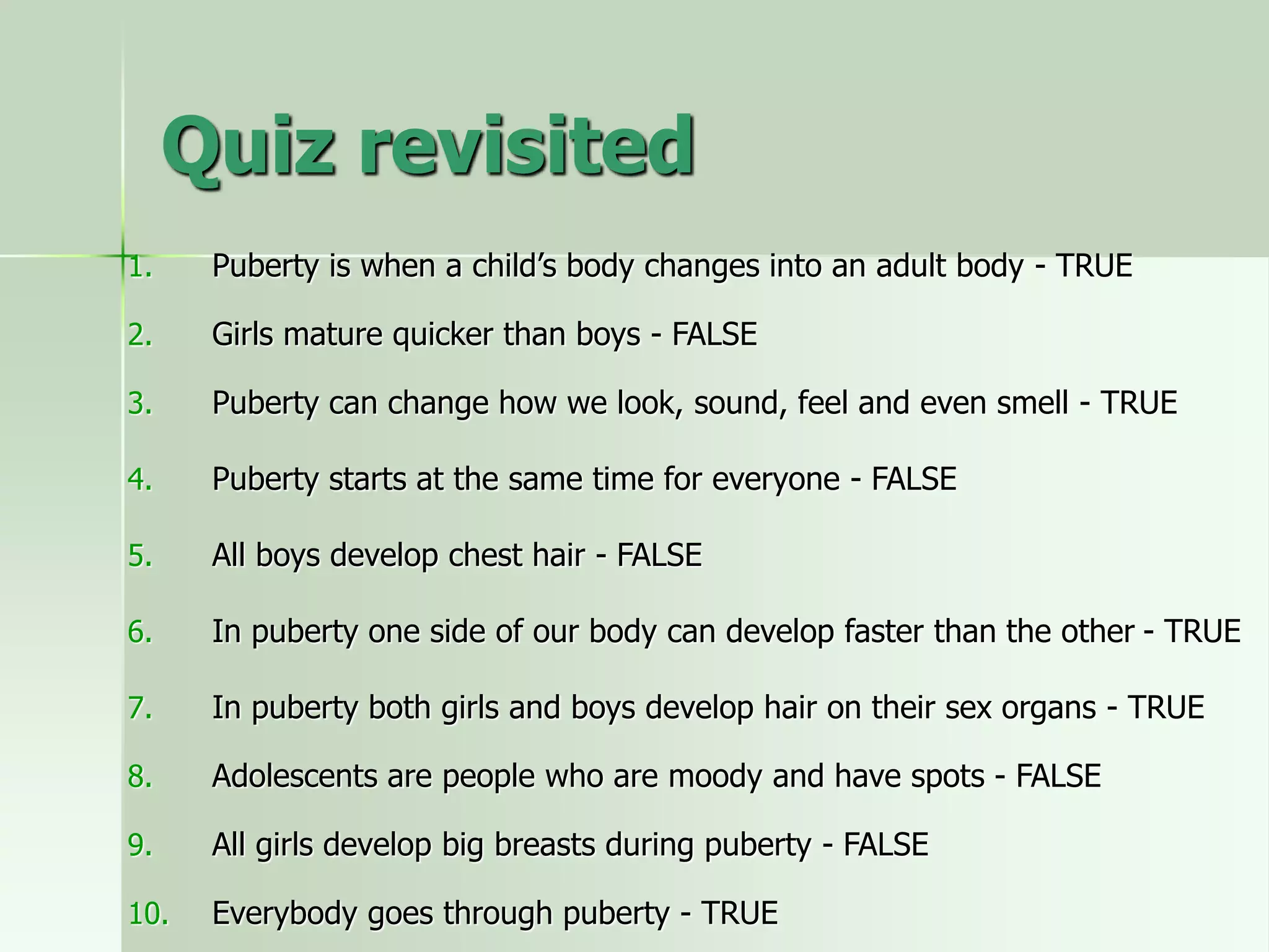 Powerpoint puberty part 1, puberty, body changes & differences | PPT