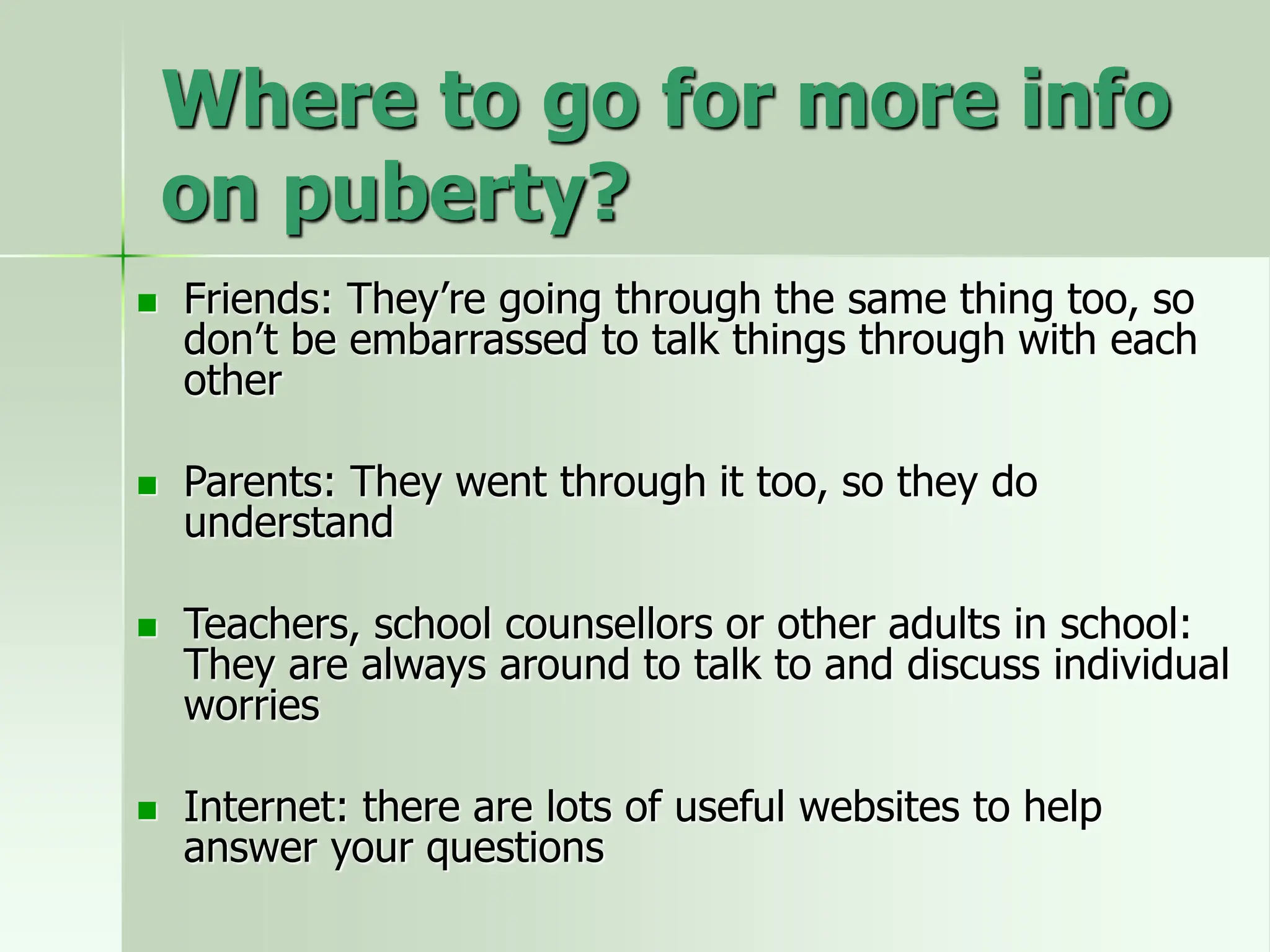 Powerpoint - Puberty Part 1, Puberty, body changes & differences.ppt