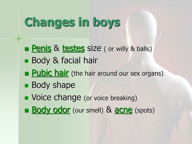 Powerpoint - Puberty Part 1, Puberty, body changes & differences.ppt