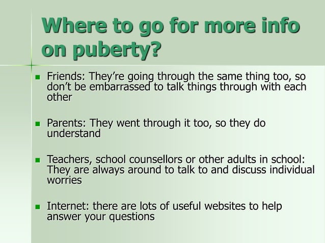 Powerpoint - Puberty Part 1, Puberty, body changes & differences.ppt
