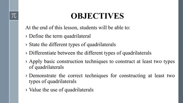 Powerpoint quadrilaterals | PPTX | Geography | Science