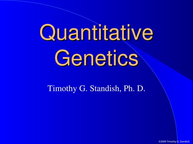 powerpoint-quantitative-genetics.itisppt | PPT