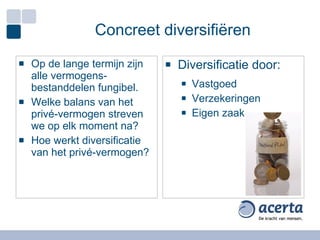 Risicomanagement door vermogensdiversificatie | PPT | Stocks and Bonds | Personal Investing