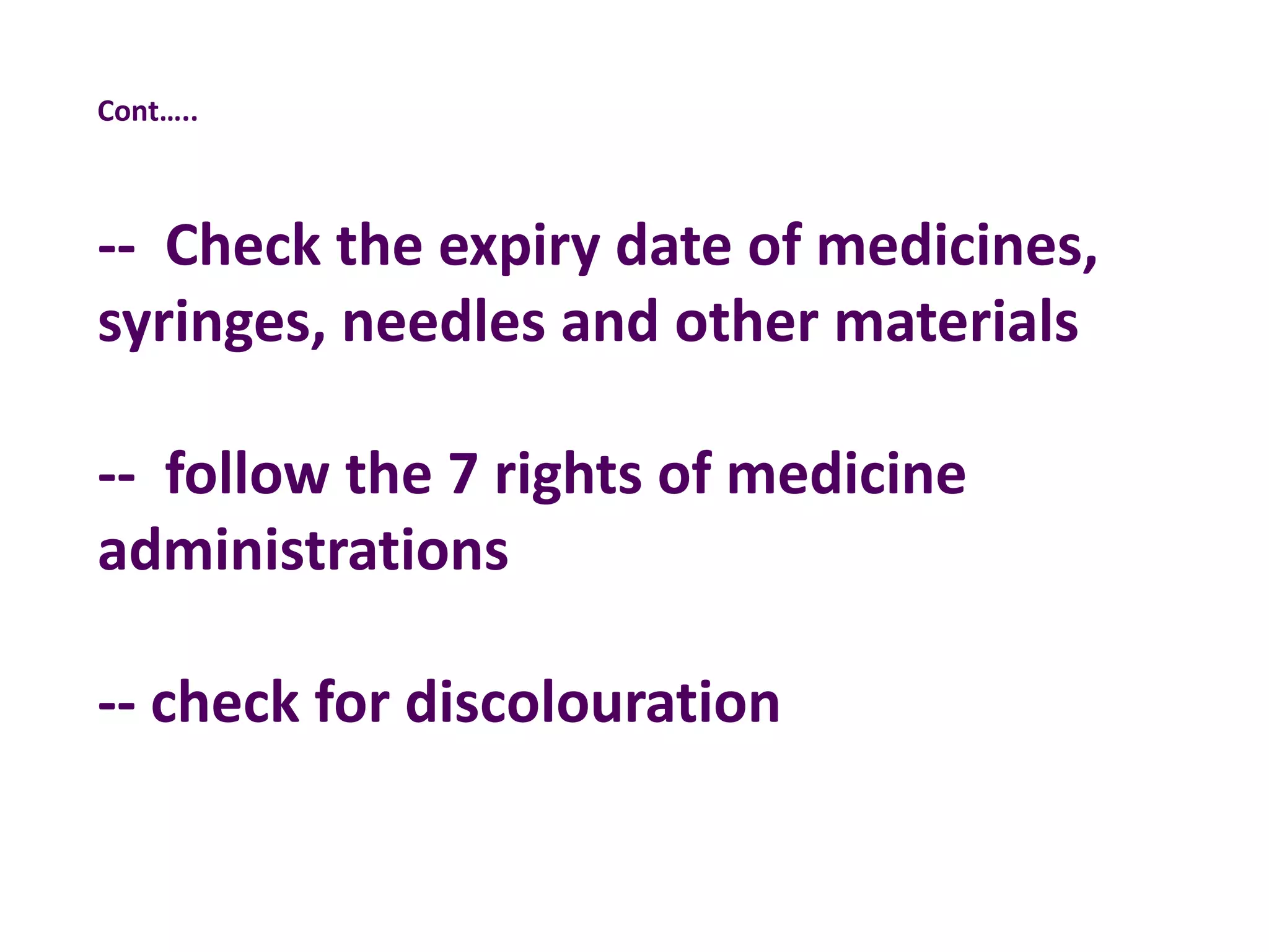 Safe injection practice for nurses | PPSX