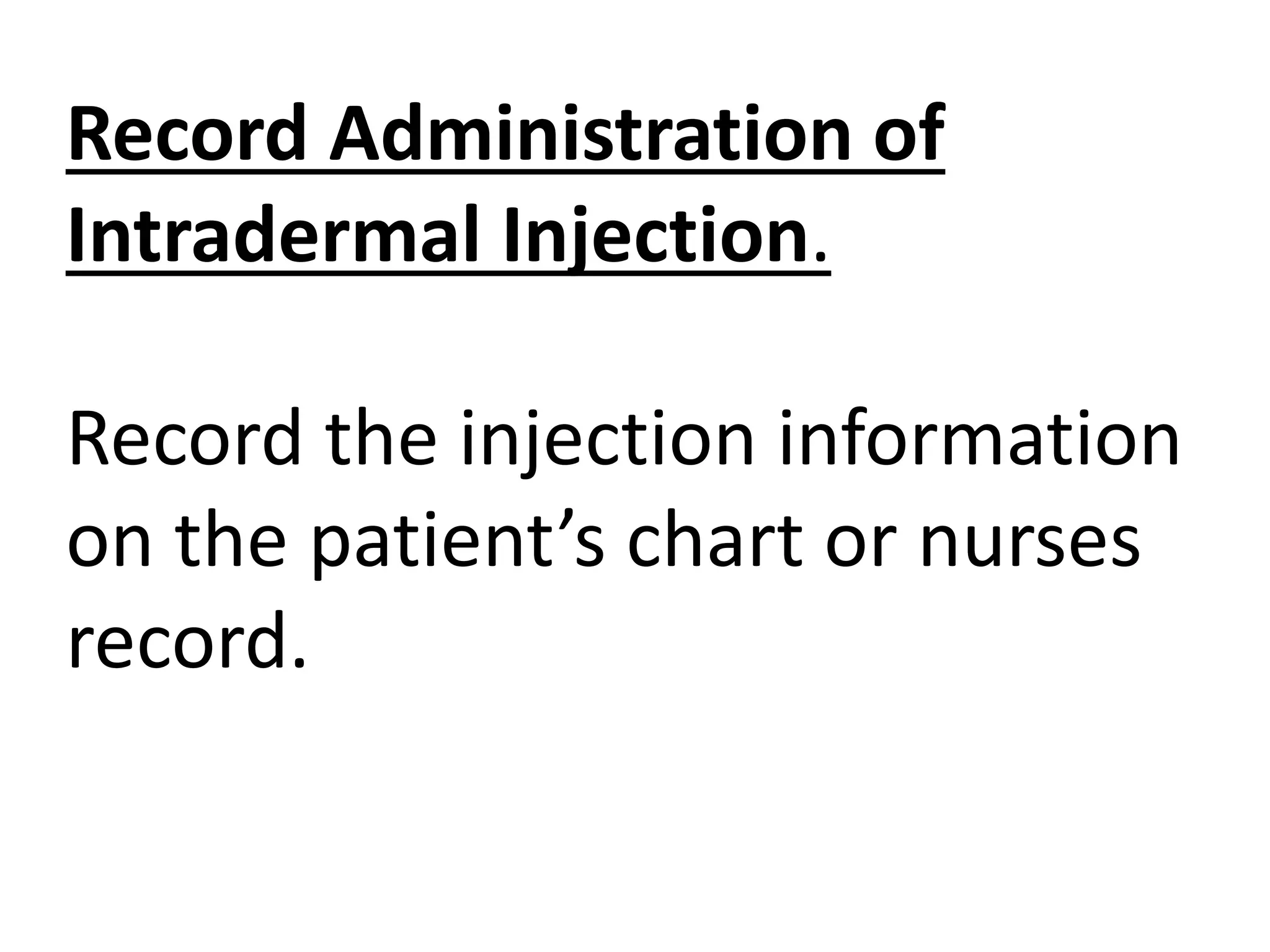 Safe injection practice for nurses | PPSX