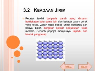 Power point sains tingkatan 1 bab 3 jirim | PPTX