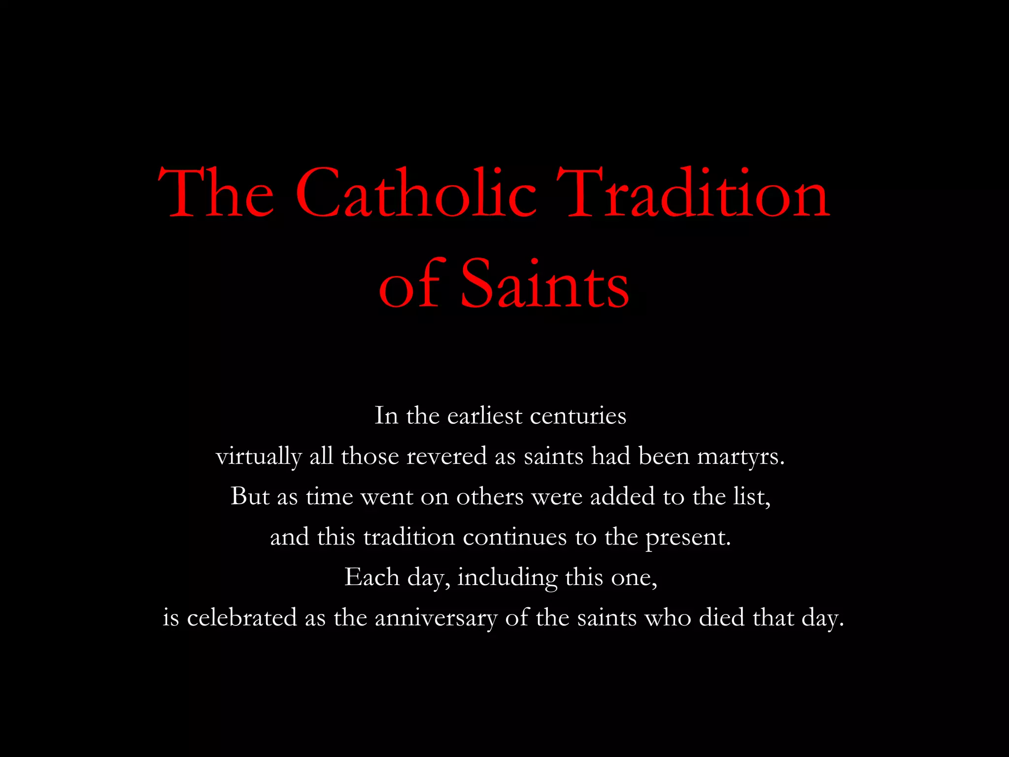 Mennonite Martyrs and Catholic Saints | PPT