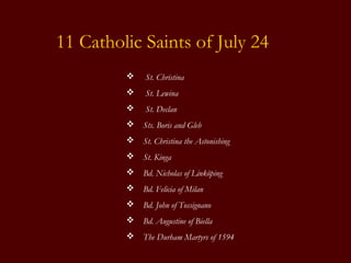 Mennonite Martyrs and Catholic Saints | PPT
