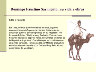 Domingo Faustino Sarmiento | PPT