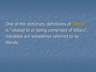 Power point solving literal equations | PPT