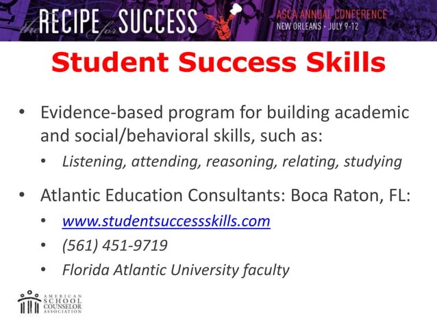 Student Success Skills: An Evidenced-Based Program to Impact Student ...