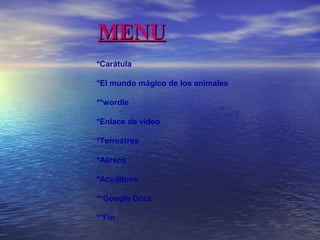 Los animales y sus habitats | PPT