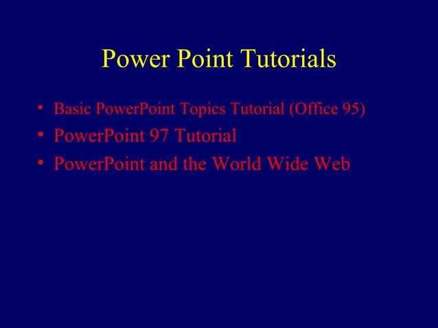 PowerPoint tutorials | PPT