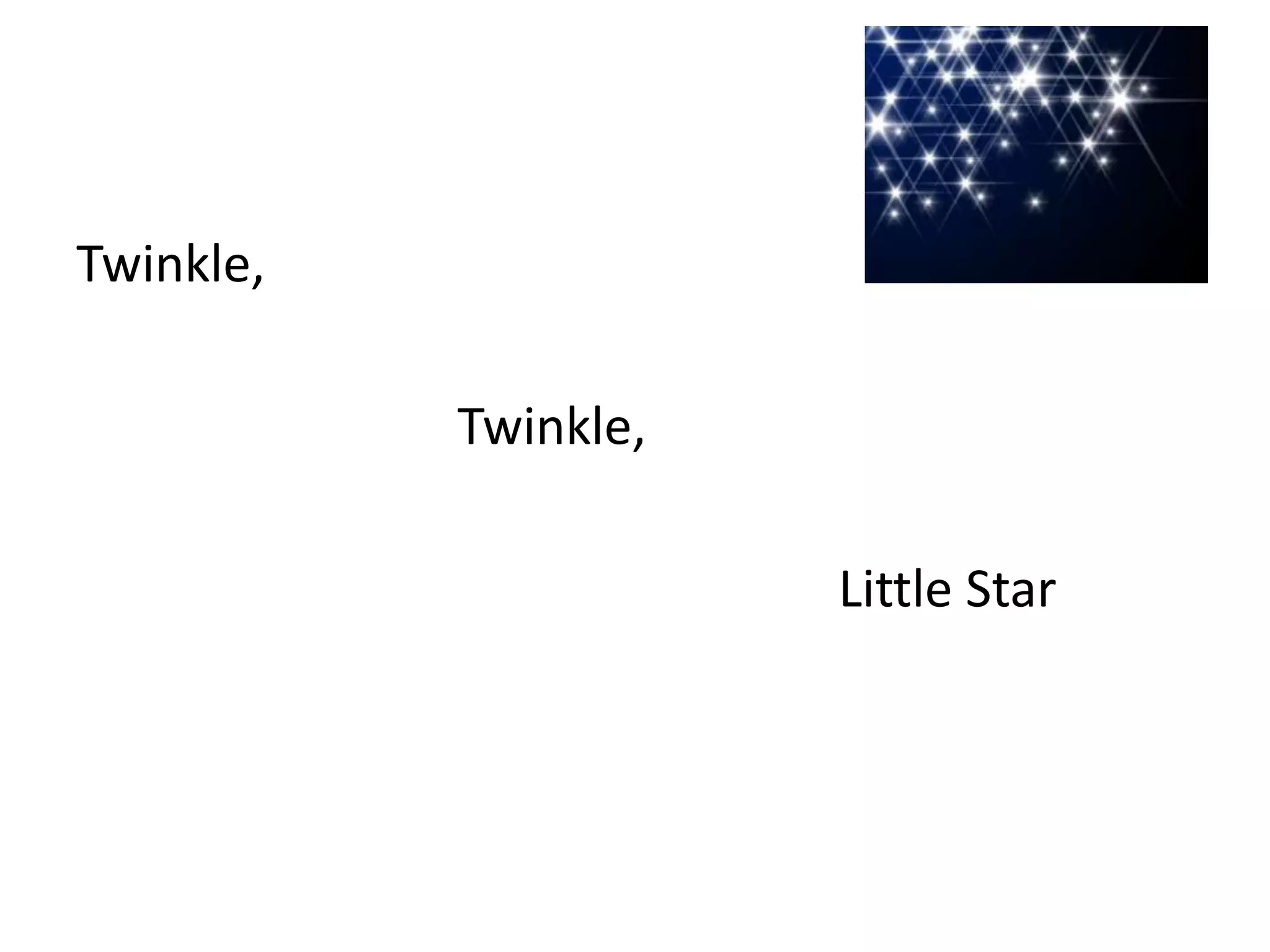 Powerpoint twinkle, twinkle, little star | PPTX