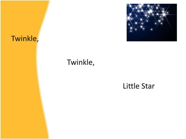 Powerpoint twinkle, twinkle, little star | PPTX