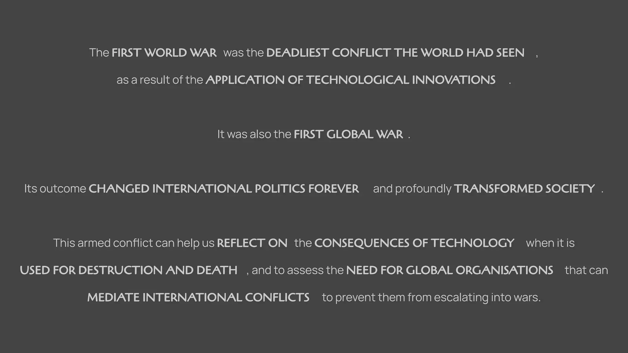 The War that Changed the World - Imperialism and the First World War | PDF