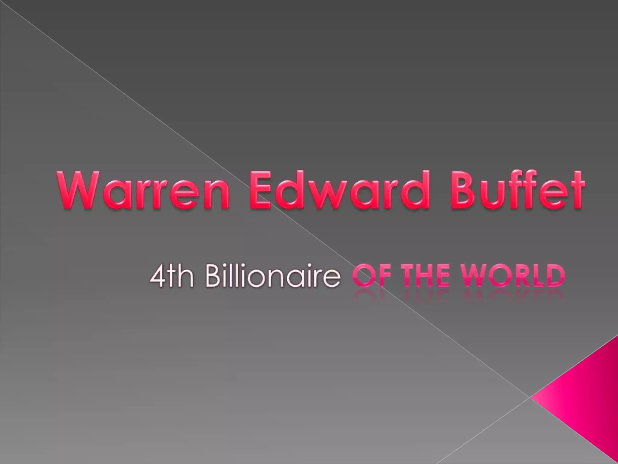 Powerpoint Warren Buffet | PPT