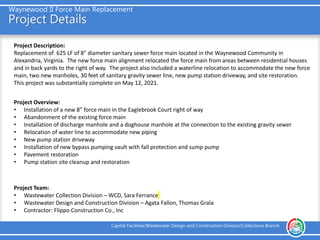 Waynewood II Force Main Replacement | PPTX