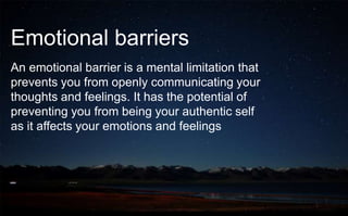 Barriers of communication | PPT