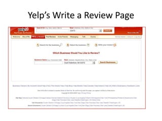 Yelp Introduction | PPTX