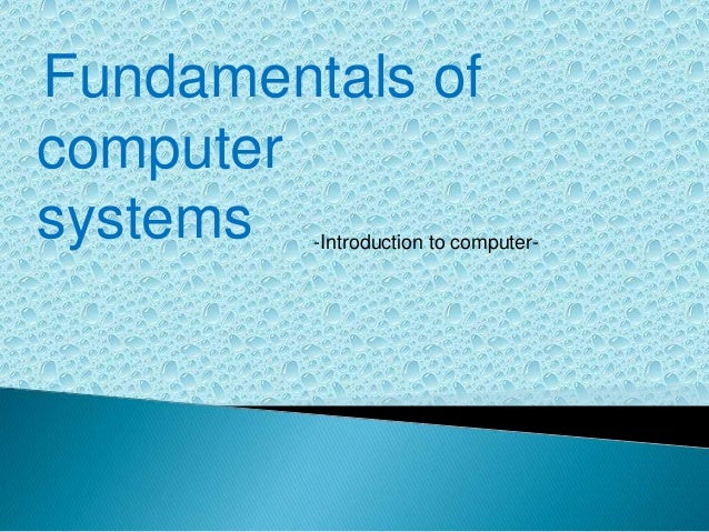 Introduction to computer