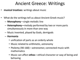 Power point 1: Ancient Music | PPTX