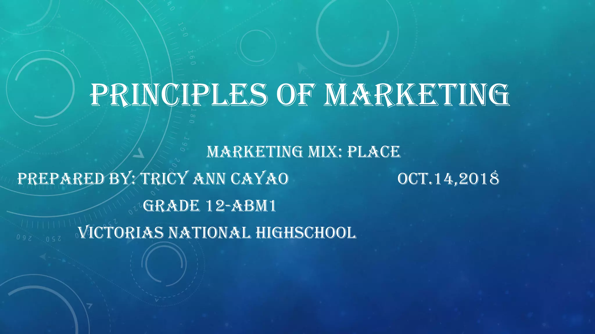 Marketing Mix: PLACE | PPT