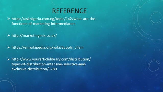 Marketing Mix: PLACE | PPT