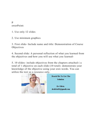 PowerPoint1. Use only 12 slides2. Use minimum graphic | DOCX ...