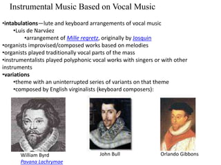 Power point 10: Instrumental Music in the 1500s | PPTX | Classical ...