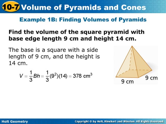 powerpoint 10-7 (1) the Volume of the Pyramid | PPT
