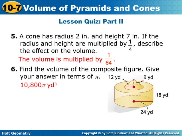 powerpoint 10-7 (1) the Volume of the Pyramid | PPT