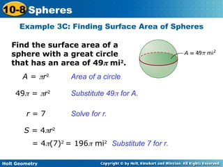 Learn and apply the formula for the volume of a sphere. | PPT