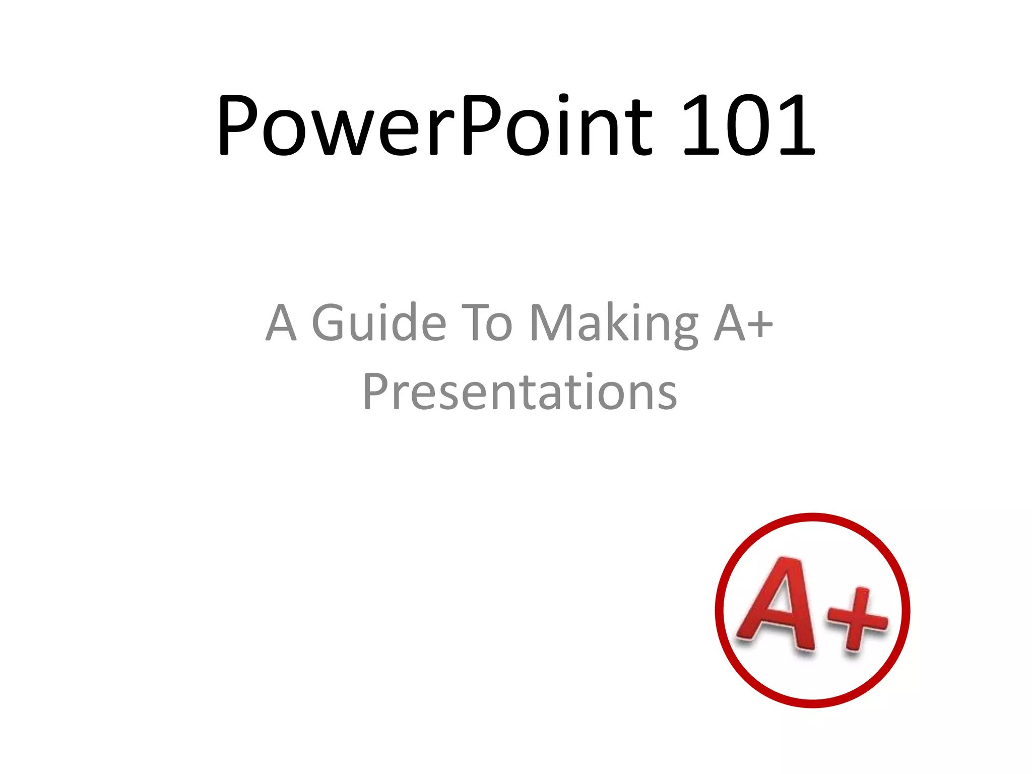 Power point 101 | PPTX