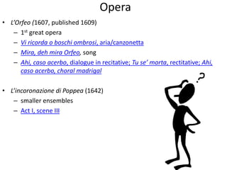Power point 11: Early Baroque Music | PPTX