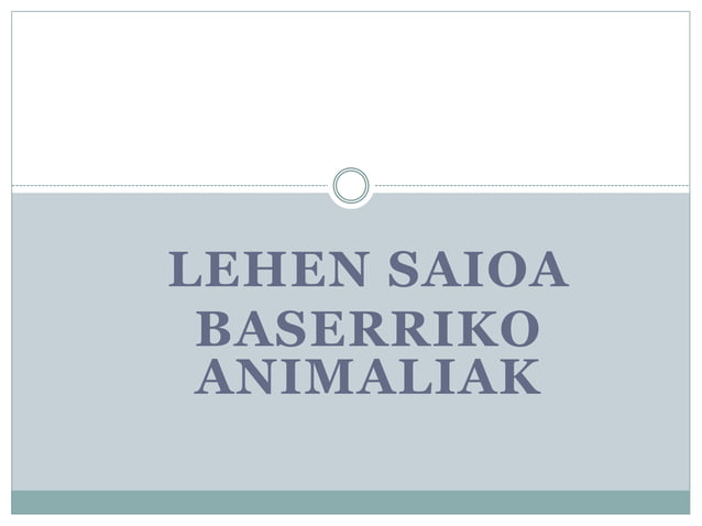 Baserriko animaliak | PPTX