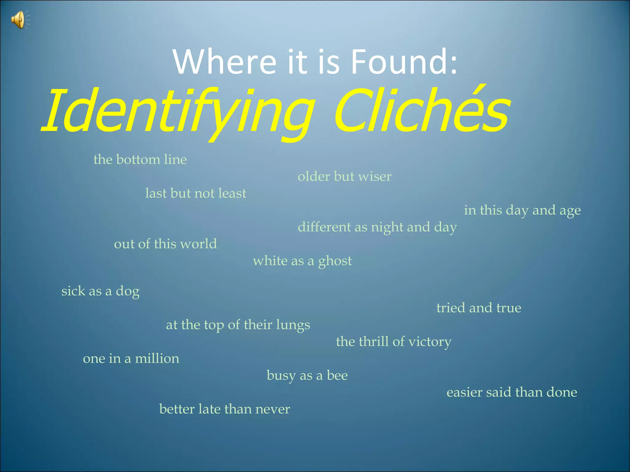 Wordiness and Cliche | PPT