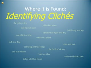 Wordiness and Cliche | PPT