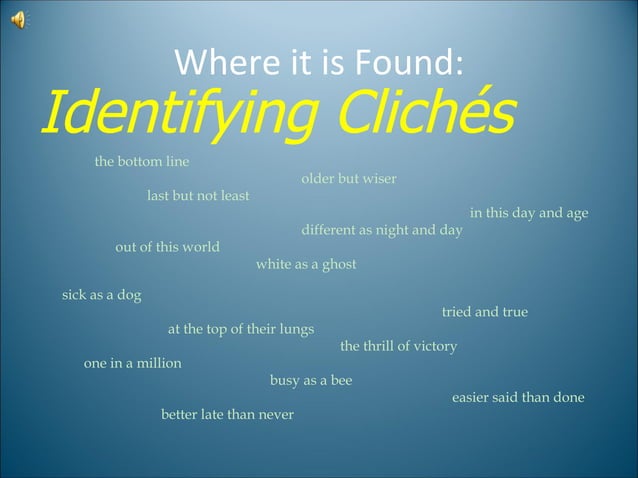 Wordiness and Cliche | PPT