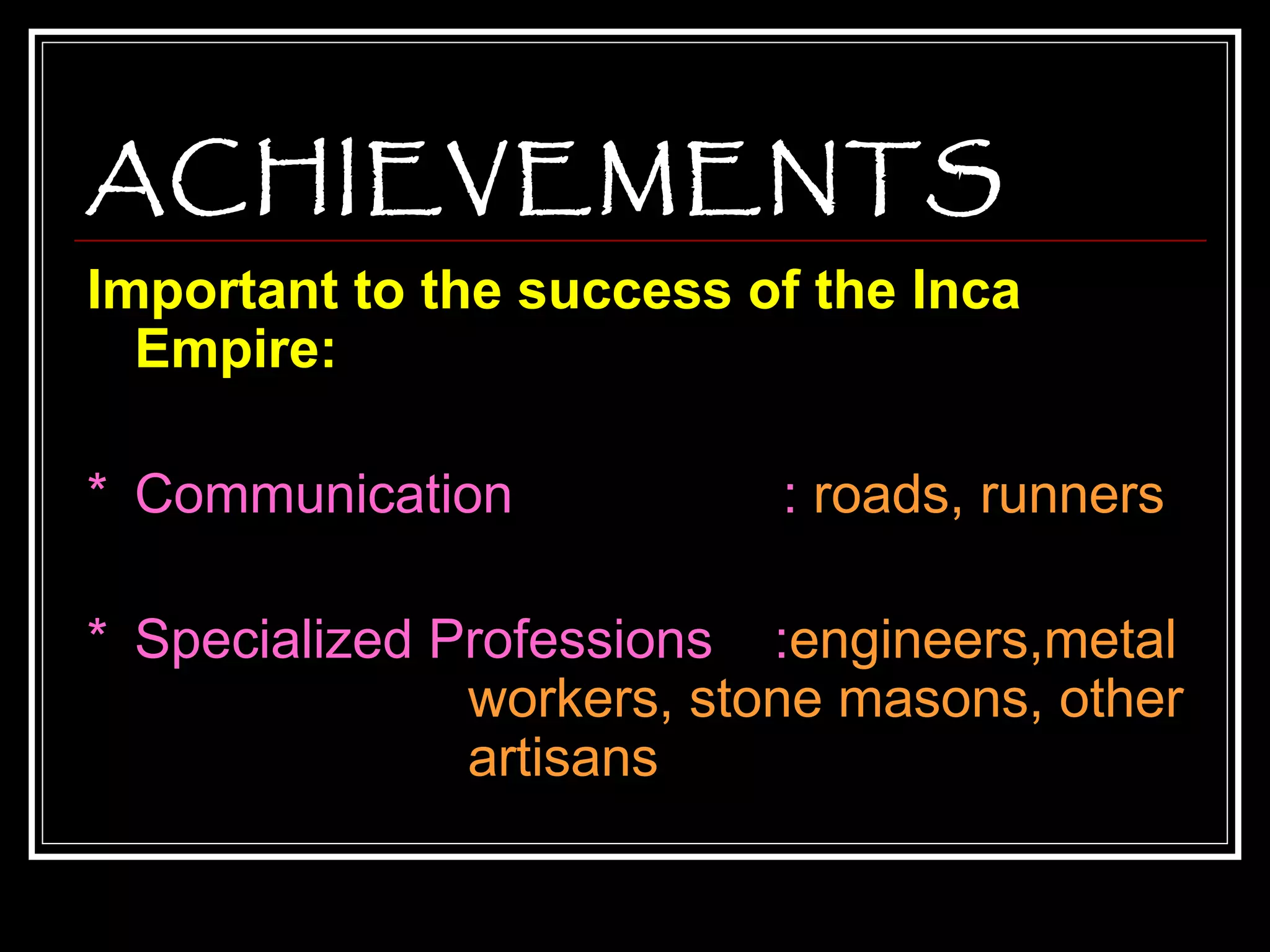 Inca Civilization | PPT